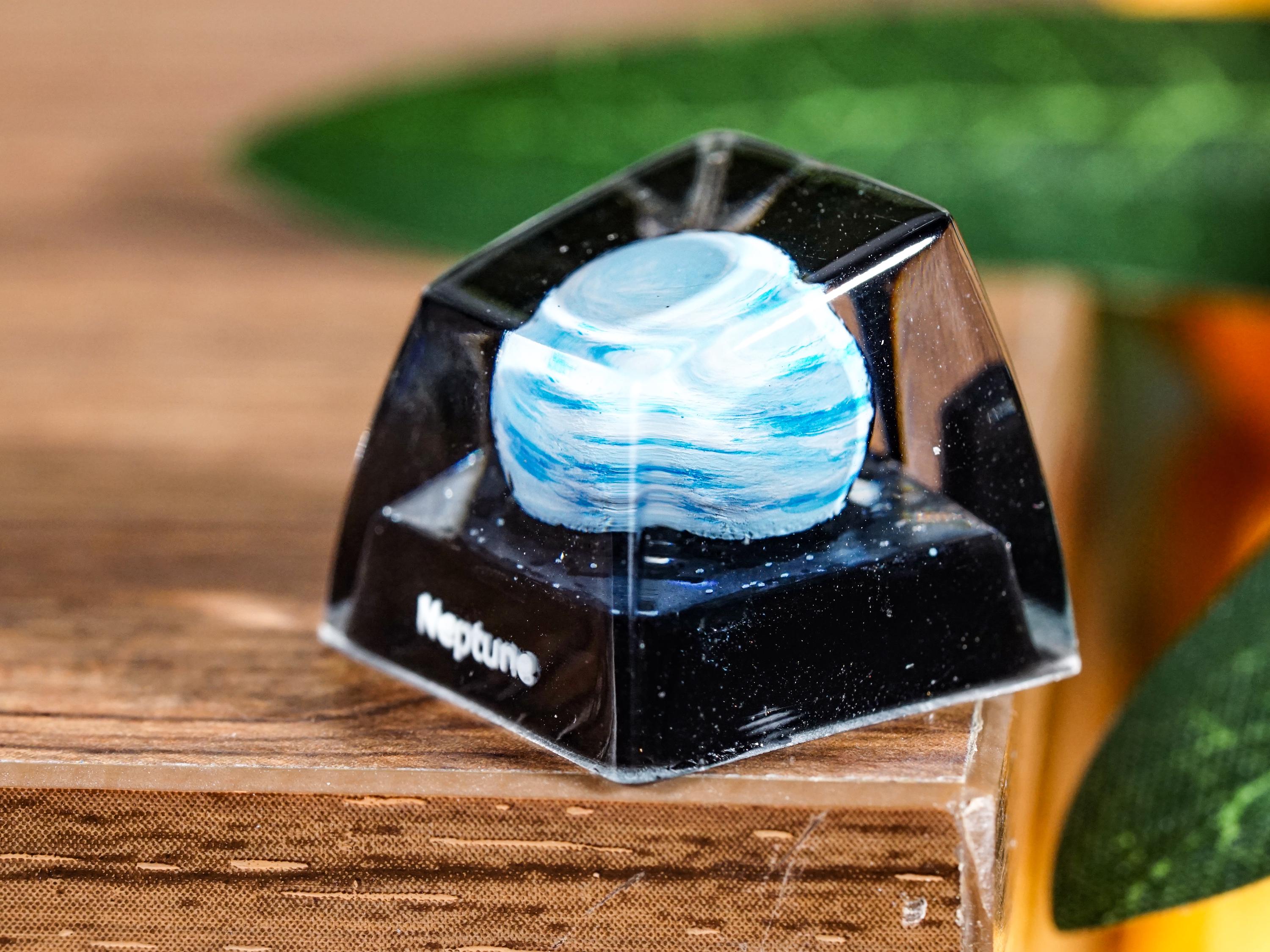 Neptune Planet Keycap Set, Solar System-themed Handmade Artisan Keycaps ...