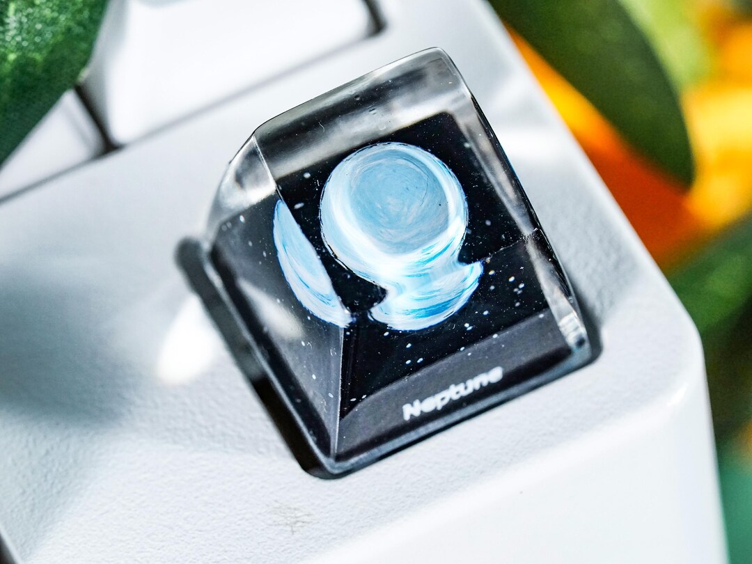 Neptune Planet Keycap Set, Solar System-themed Handmade Artisan Keycaps ...