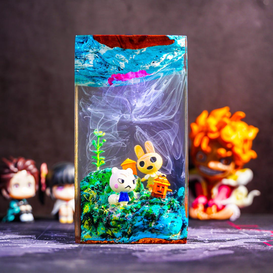 Ma.rsh.al & Co.co Resin Night Light, Animal Crossing-inspired Epoxy ...