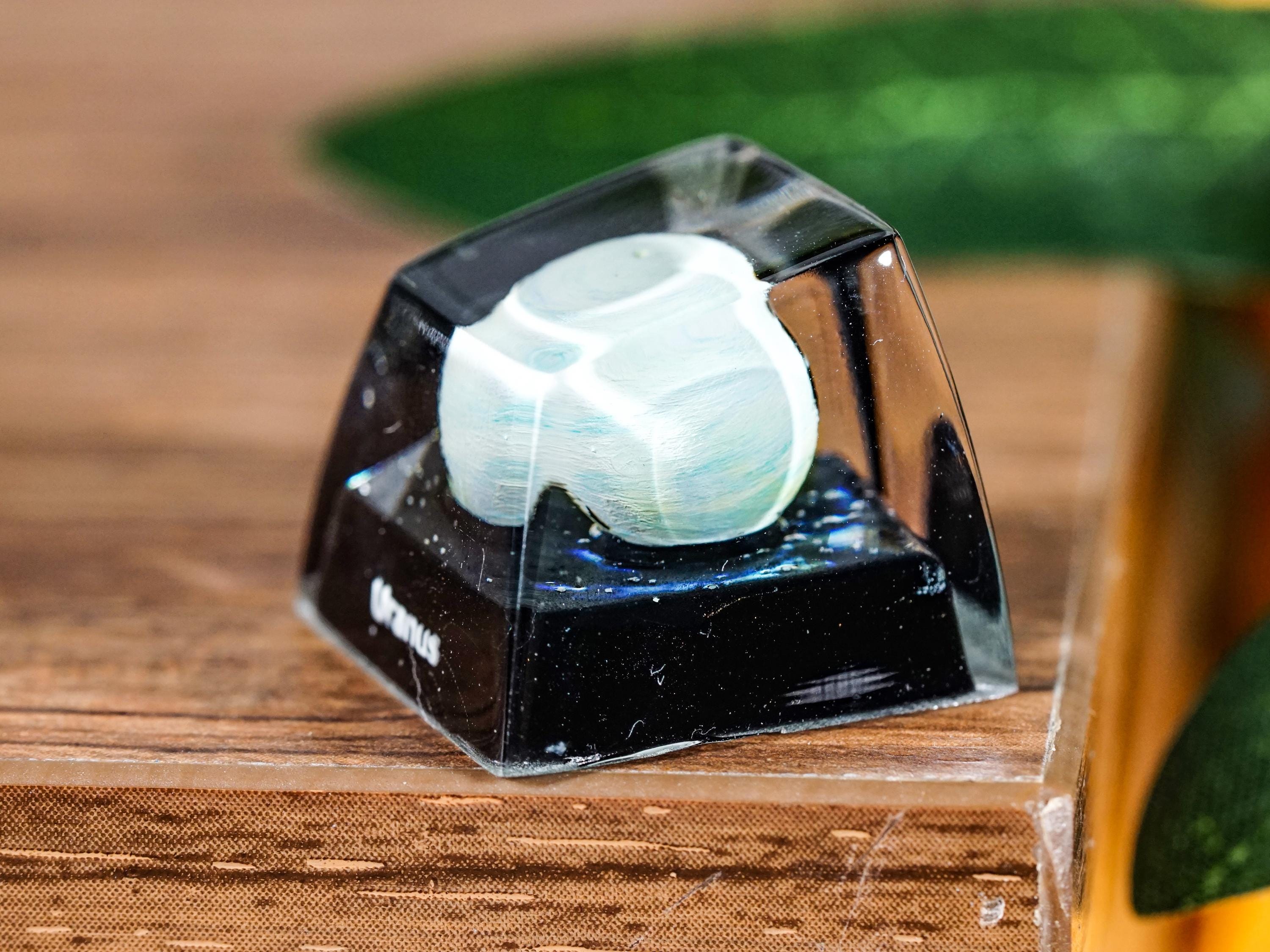 Uranus Planet Keycap Set, Solar System-themed Handmade Artisan Keycaps for MX Cherry Switches ...