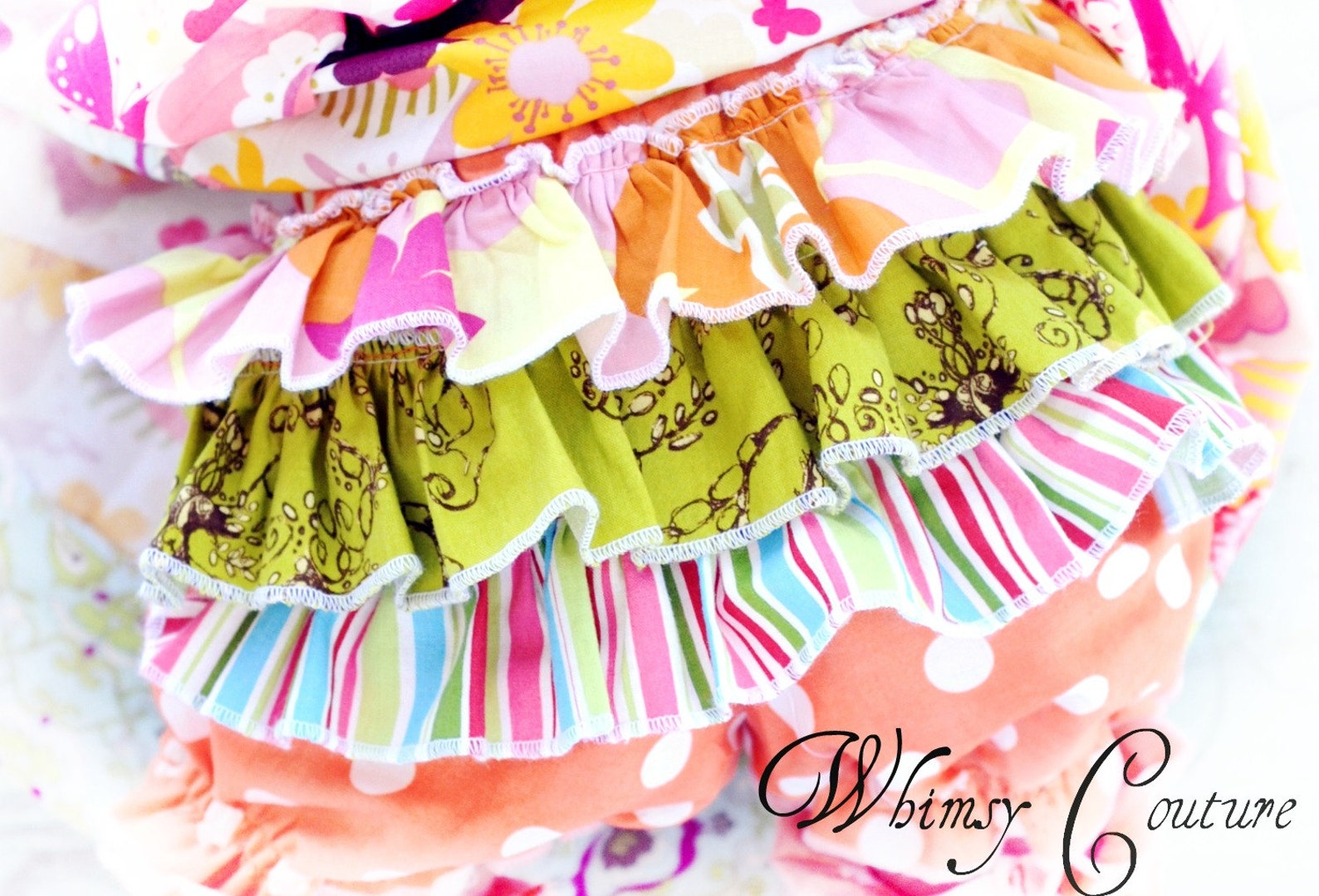 Ruffled Bloomers Frilly Diaper Cover Girls Ruffles Sewing Pattern PDF ...