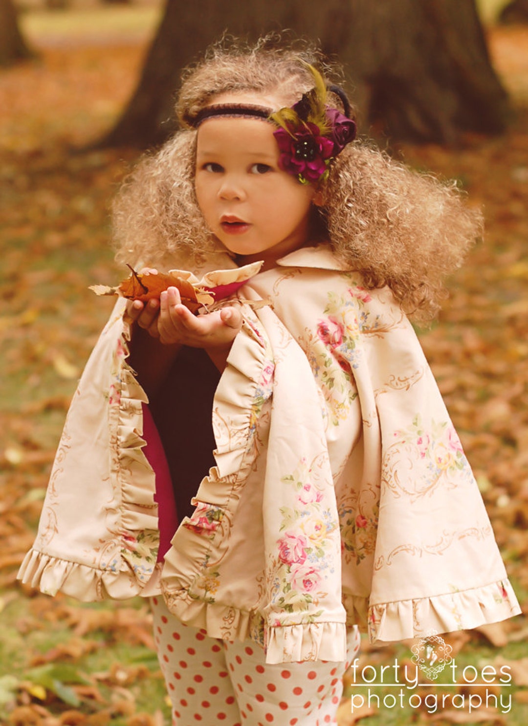 Girls Cape Pattern -vintage Cape- W.collar Options, One Sided or Lined ...