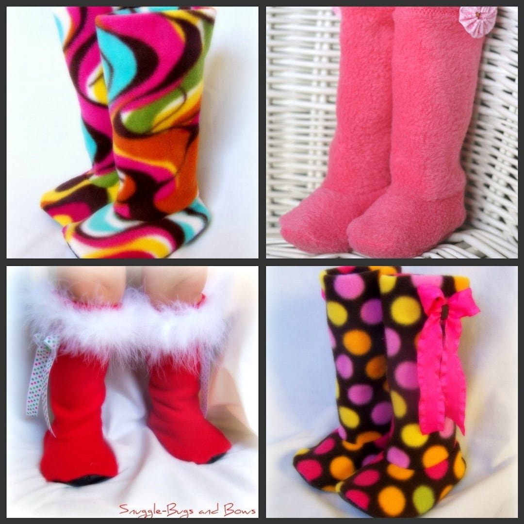 Fleece Booties Pattern for Babies -- Nb-5t PDF Instant Sewing Pattern ...