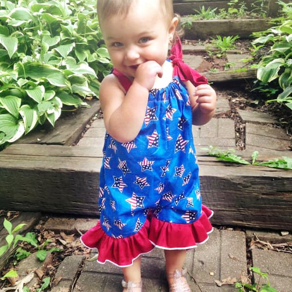 Girls Romper Pattern - Etsy