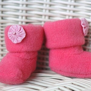 Fleece Booties Pattern for Babies -- Nb-5t PDF Instant Sewing Pattern ...