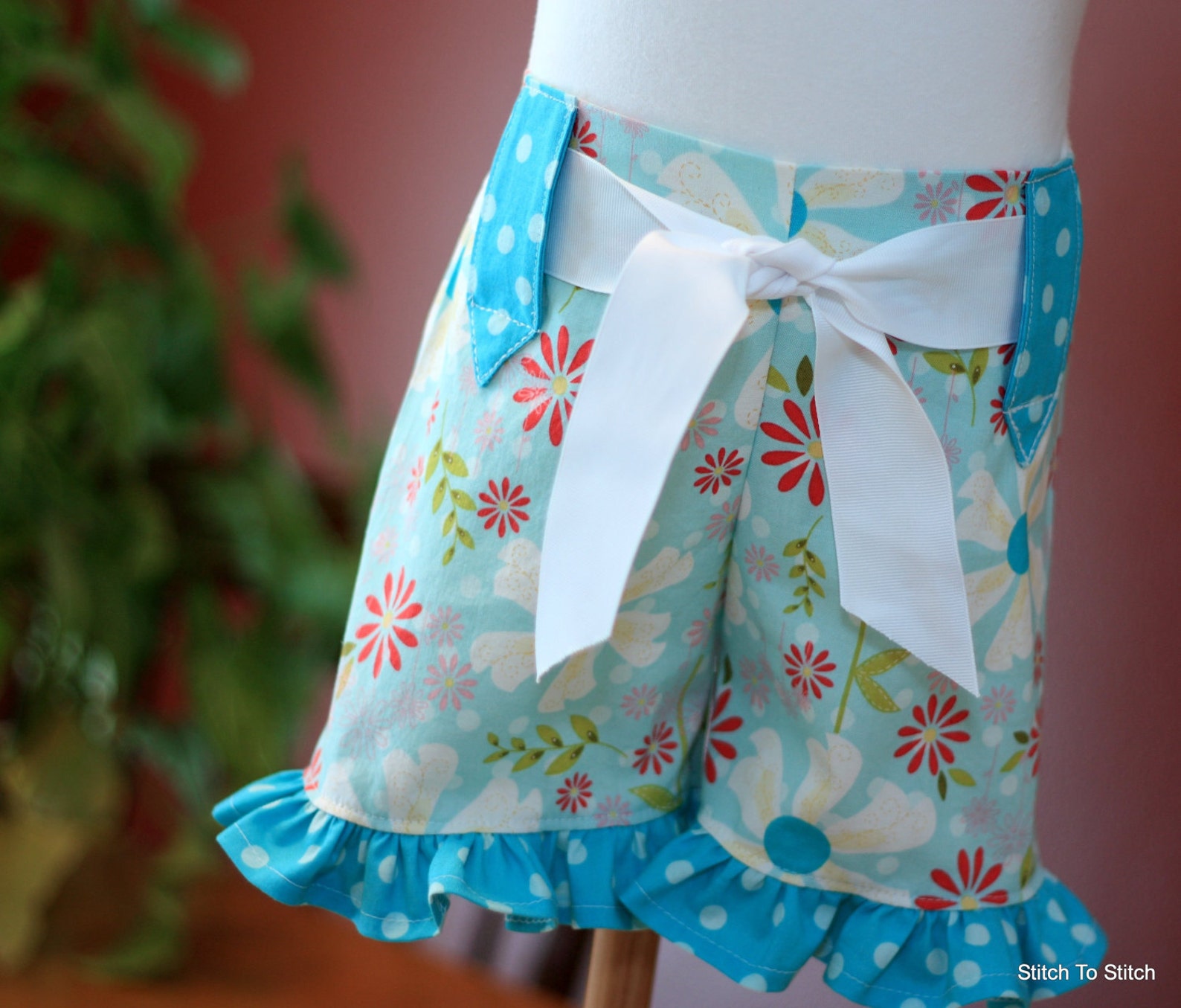 Girls Ruffle Shorts Sewing Pattern Tutorial With Option Flat - Etsy ...
