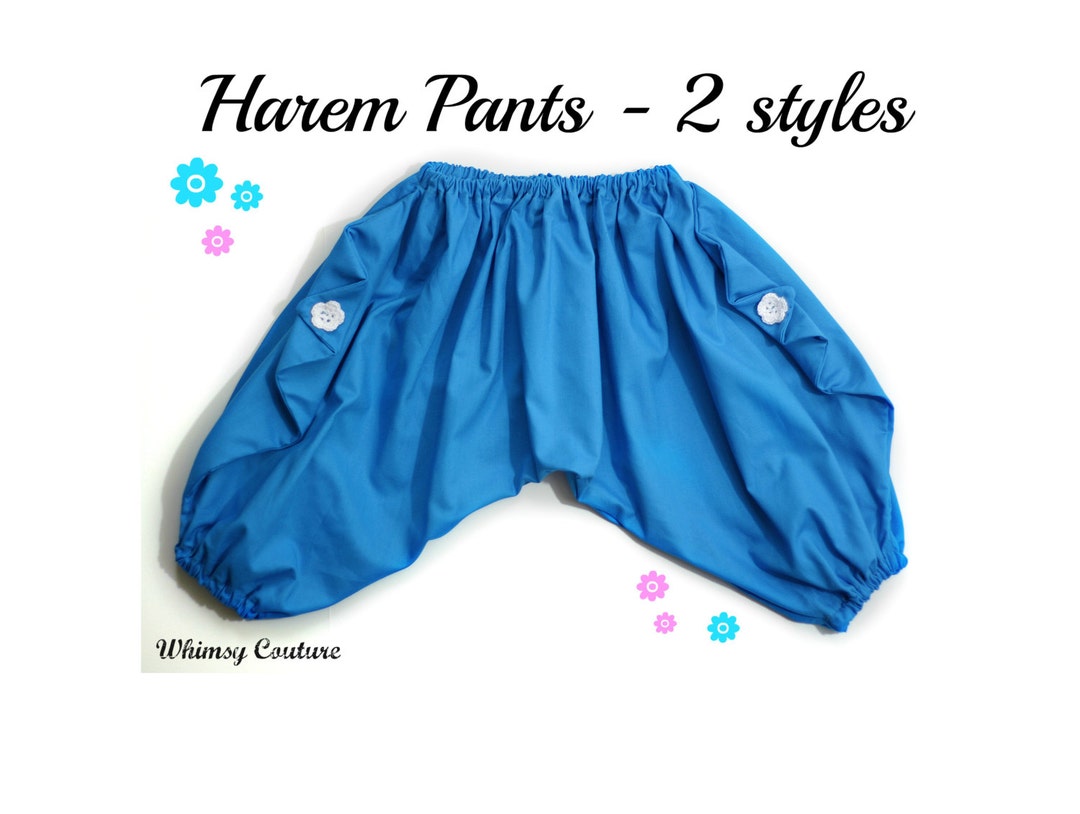 Harem Pants Pattern Tutorial 3 Months Through 5t - Etsy