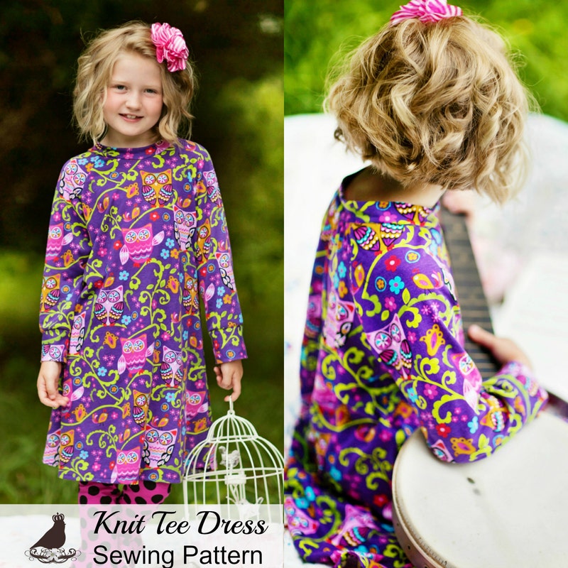 Girls Knit Dress Pattern - Etsy