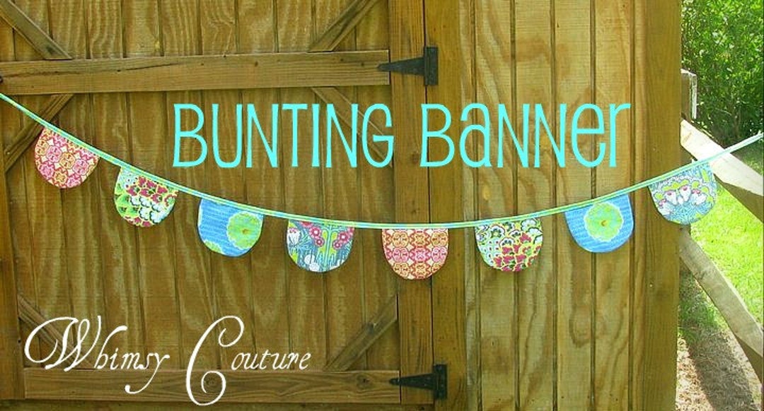 Bunting Banners Pattern in 4 Shapes Whimsy Couture Sewing Tutorial PDF ...