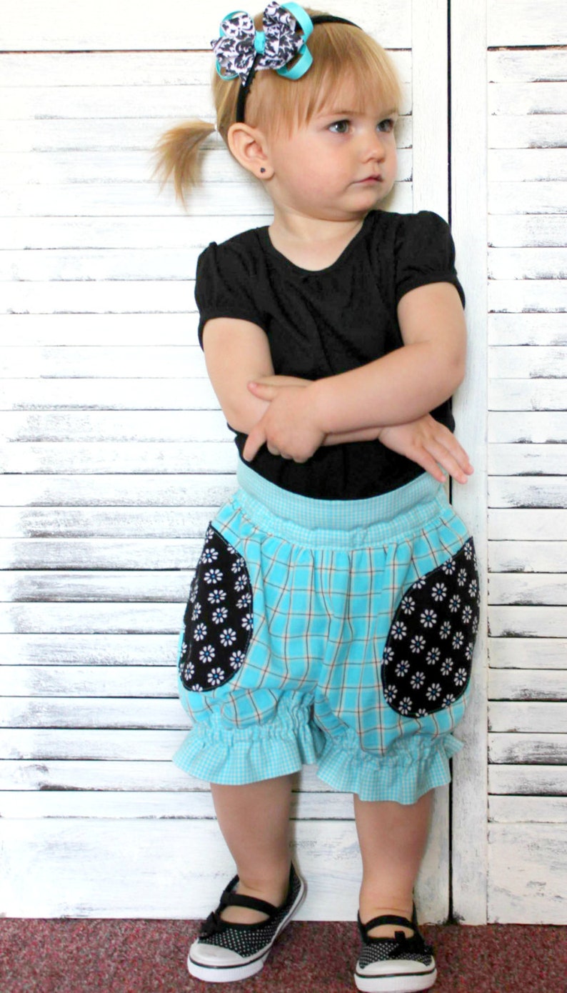 Girls Shorts Pattern Tutorial - Puffer Shorts - 3m-16 Girls PDF Instant ...