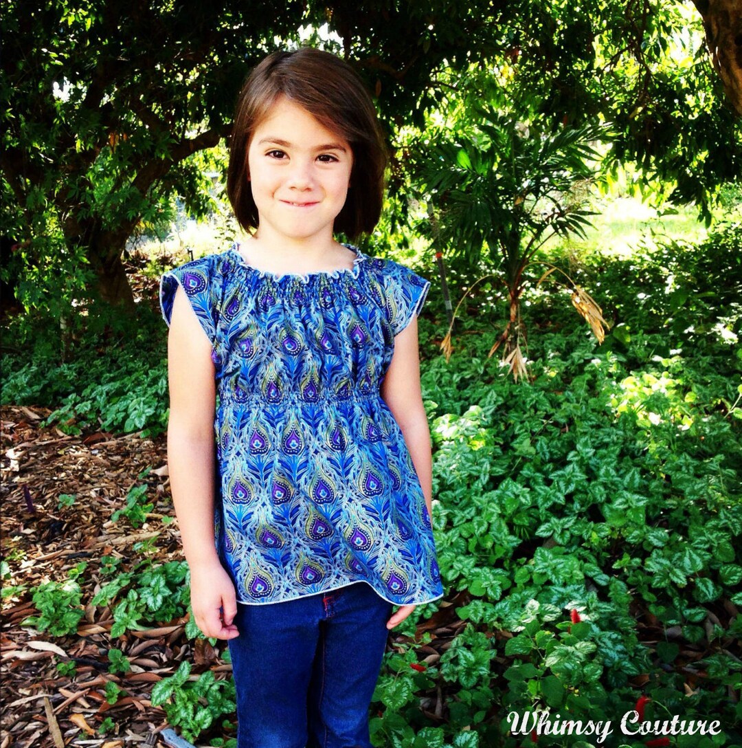 Boho Tunic Sewing Pattern for Girls PDF 3m - 12 Girls Instant Whimsy ...