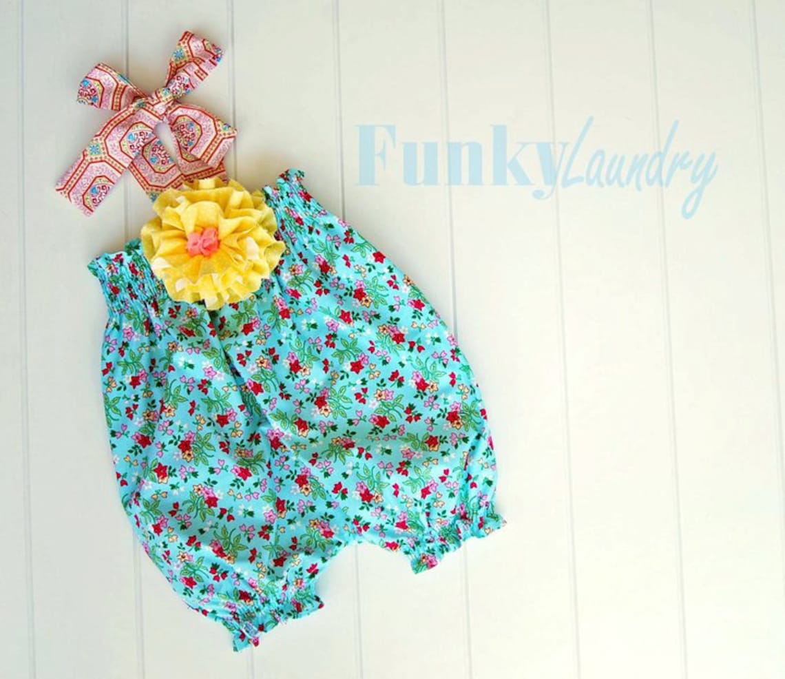 Baby Romper Pattern Tutorial With Shirring PDF Babies Through | Etsy