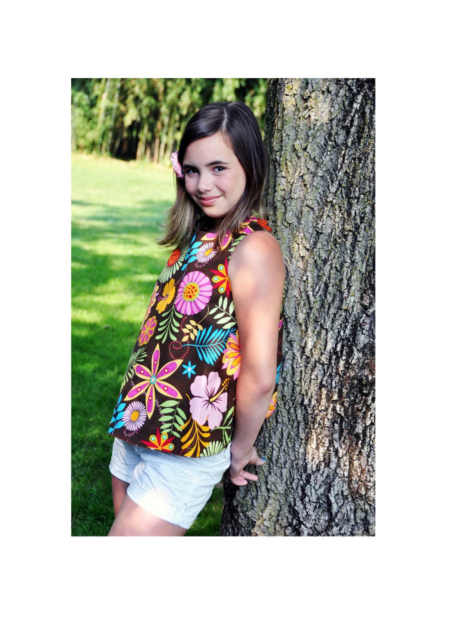 Crossover Top Pattern Sewing Tutorial for Reversible Criss Cross Tunic ...