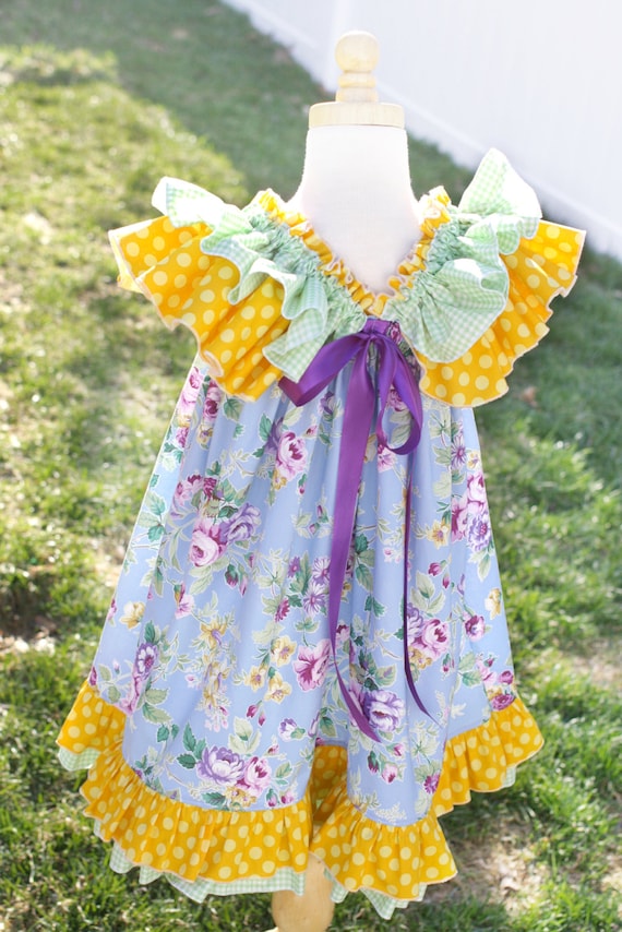 Girls Ruffle Dress Pattern Sweet Baby Doll newborns | Etsy