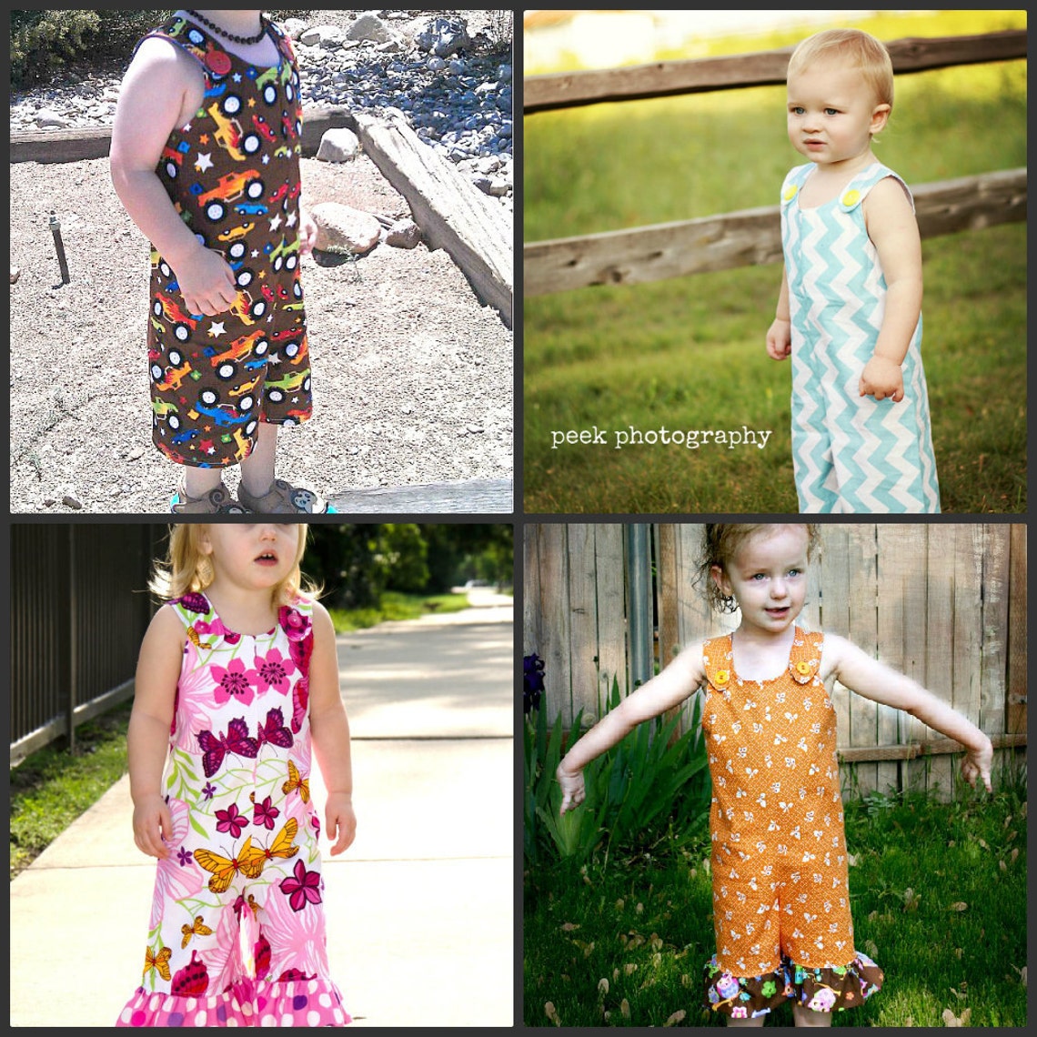 Overalls Pattern for Boys With Girls Version NB 5t Instant - Etsy UK