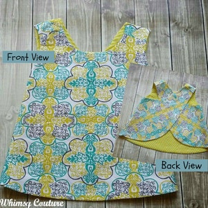 Crossover Top Pattern Sewing Tutorial for Reversible Criss Cross Tunic ...