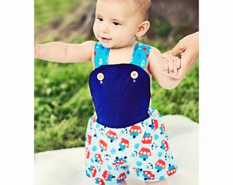 Sun Suit Pattern PDF Girls up to 6 and Baby Boys up to 2t | Etsy