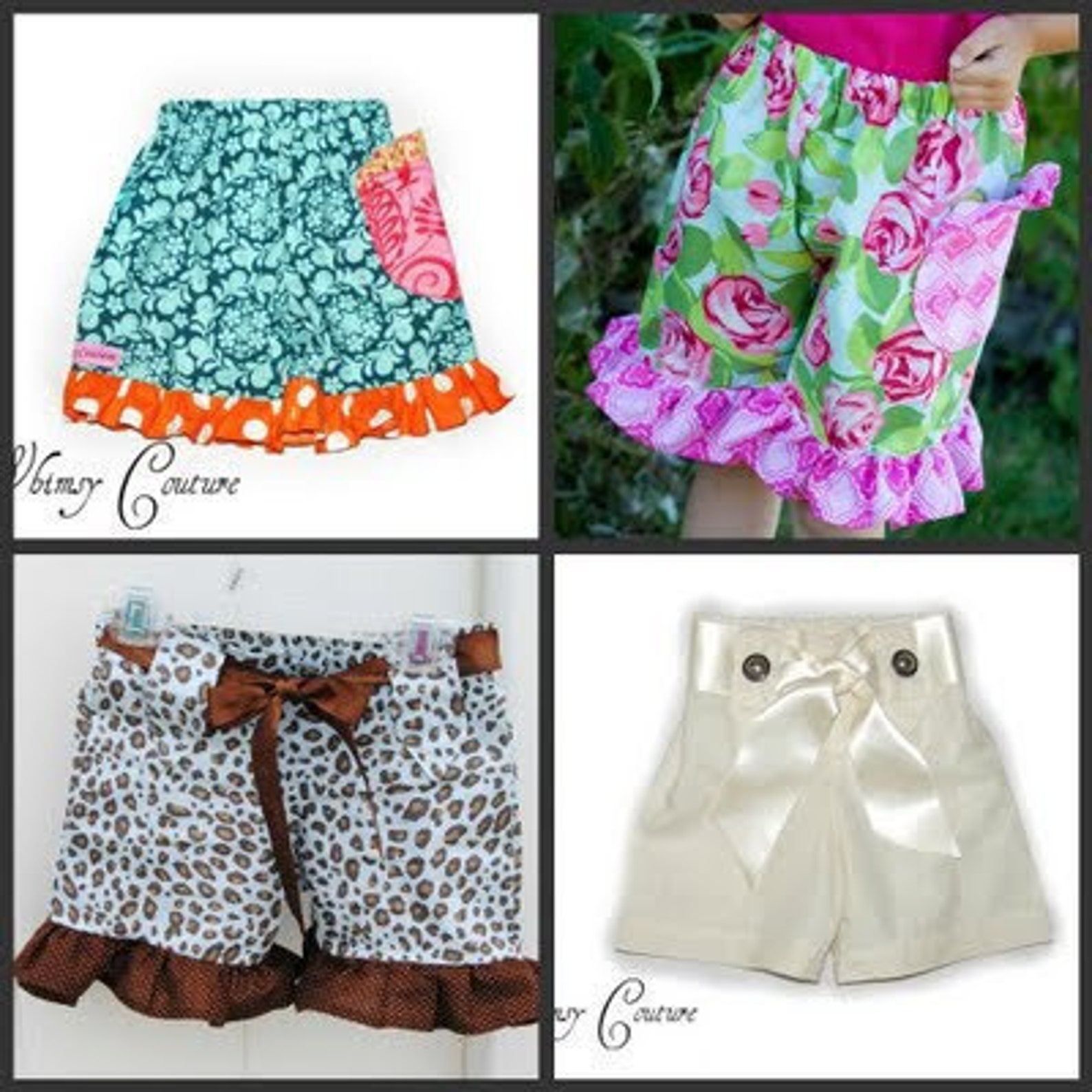 Girls Ruffle Shorts Sewing Pattern Tutorial With Option Flat - Etsy ...