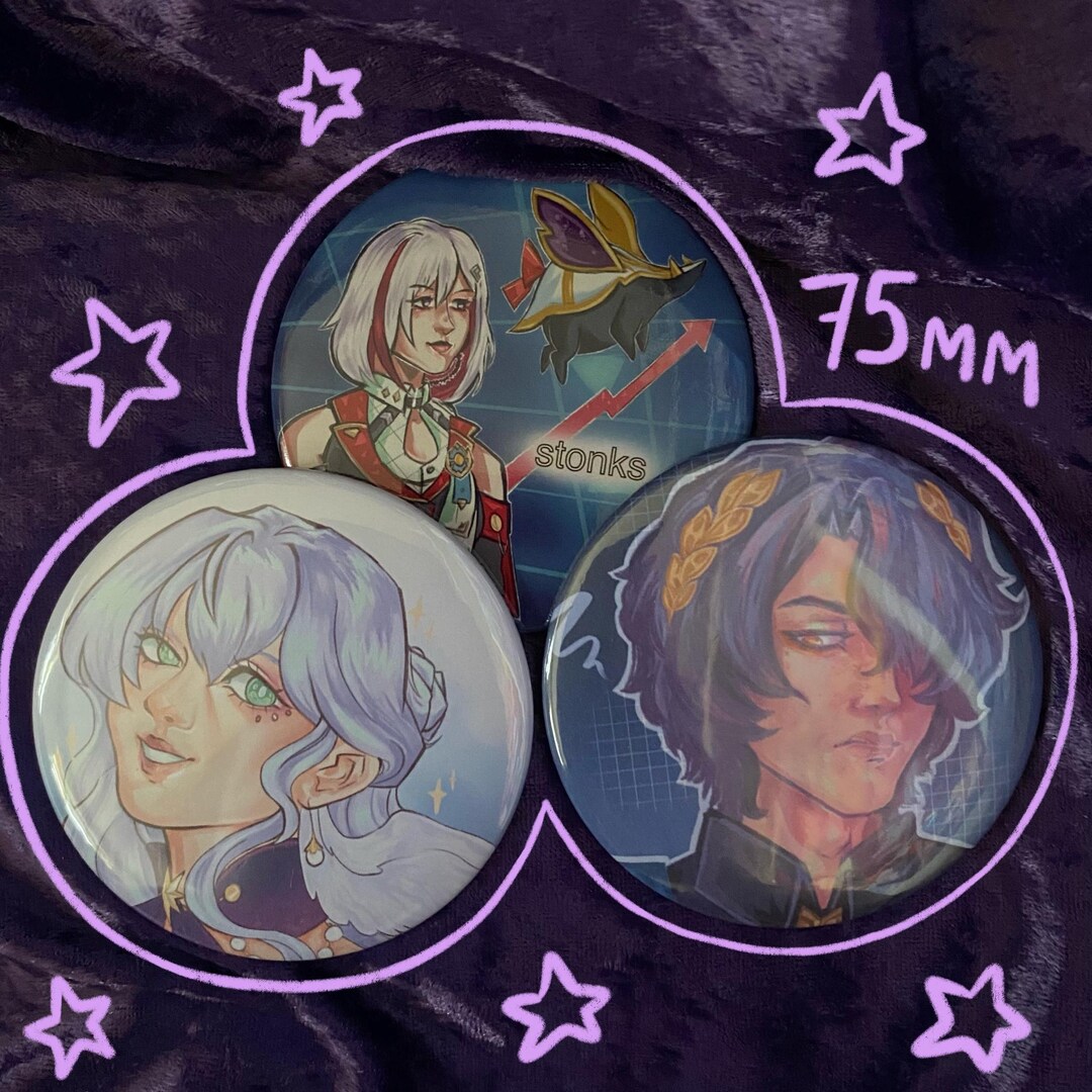 Hsr 75mm Badges Robin/dr Ratio/topaz and Numby - Etsy