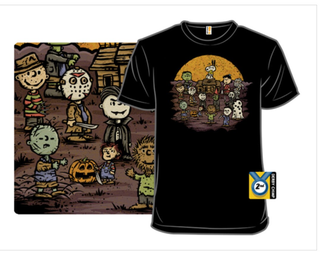 Halloween Not Scared Snoopy Linus and Woodstock Jason Freddy Myers New ...