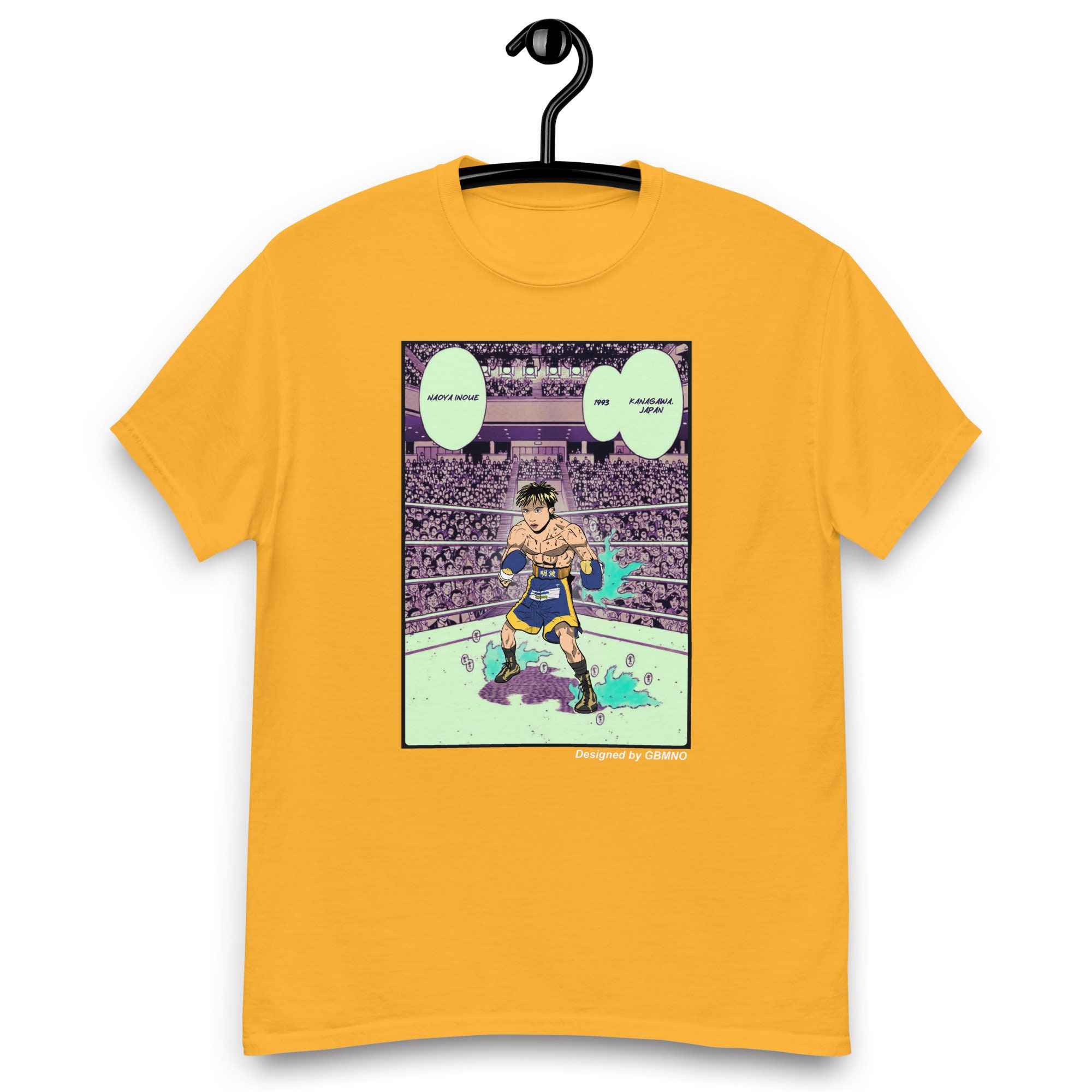 Anime Boxing Naoya Inoue Retro Vintage Manga Style Graphic T-shirt ...