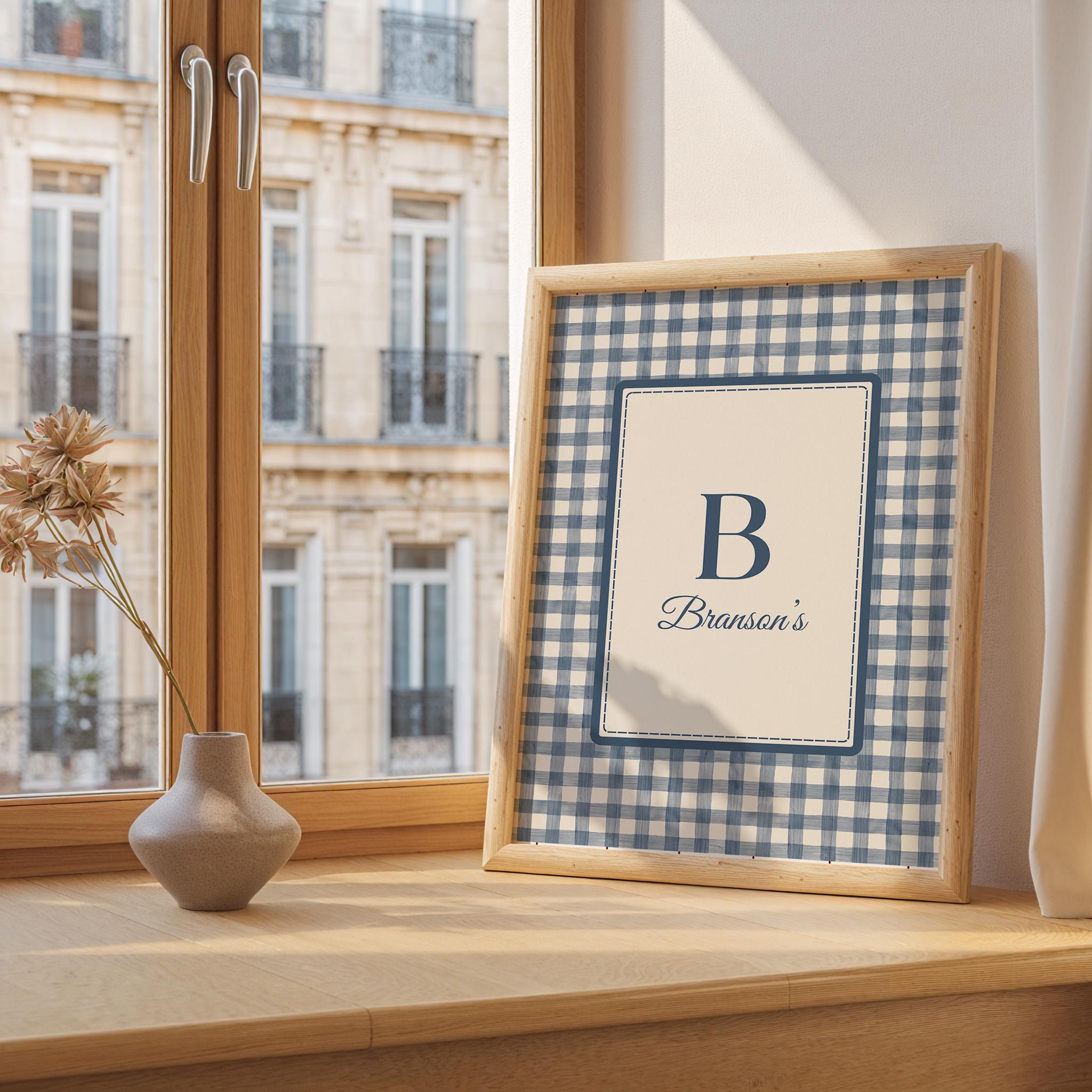 Printable Custom Initial Print Digital Download Personalized Family ...