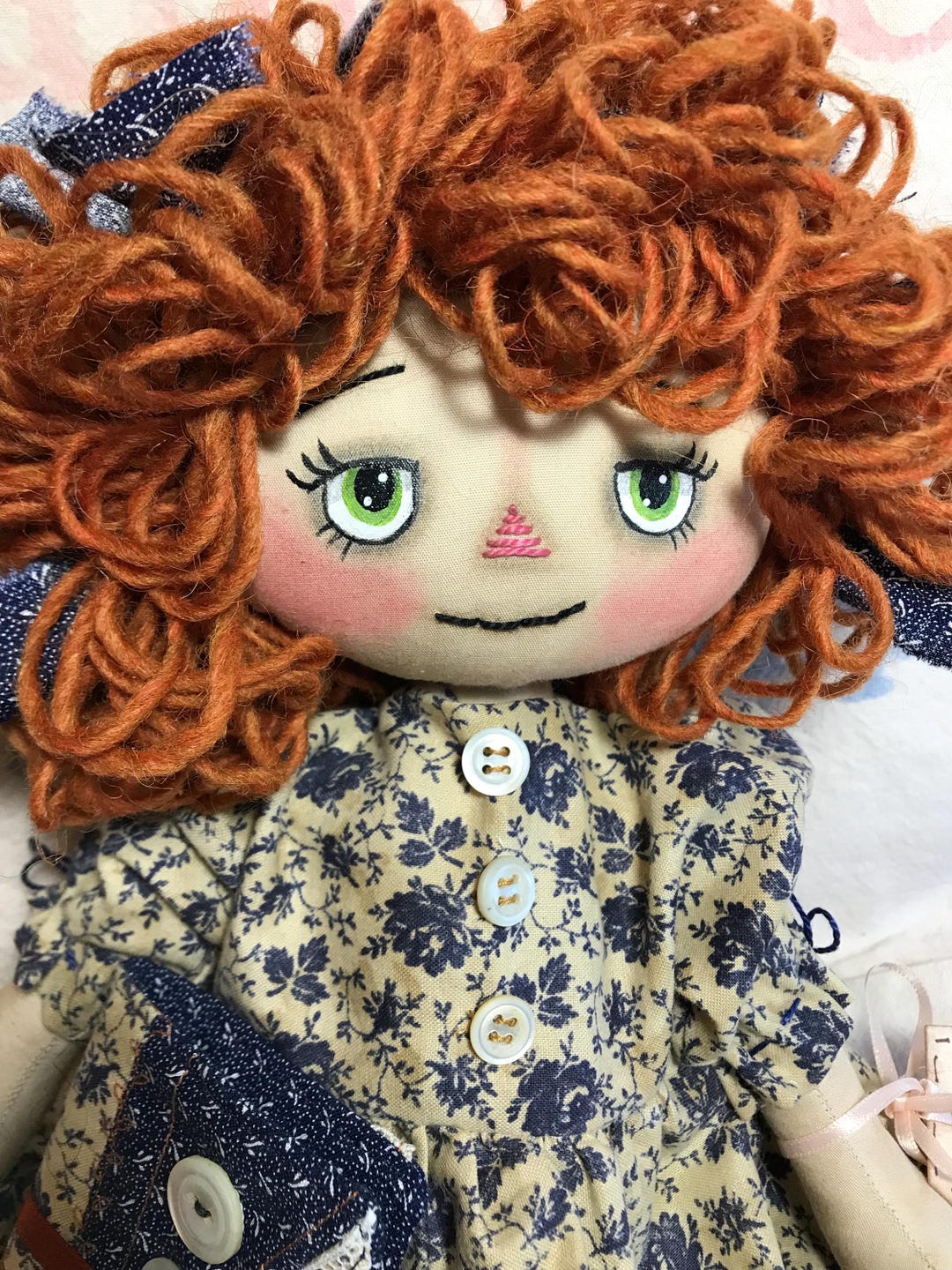 Prim Erlea Red Hair Raggedy Doll - Etsy