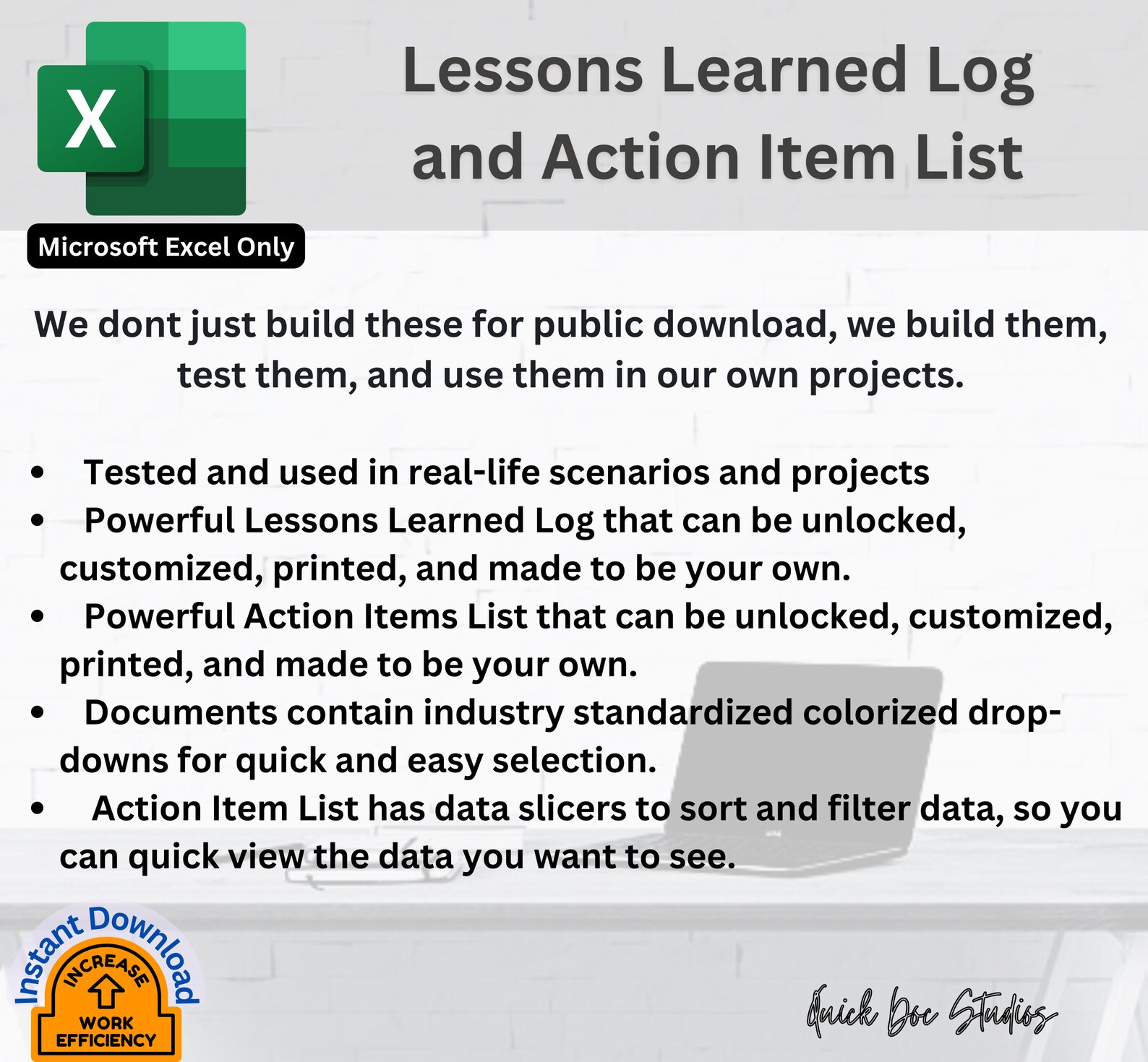 Lessons Learned Log Project Tracker: Action Item List (excel Template ...