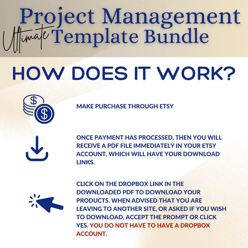 Project Management Template: Kanban Board, Gantt Chart (digital ...
