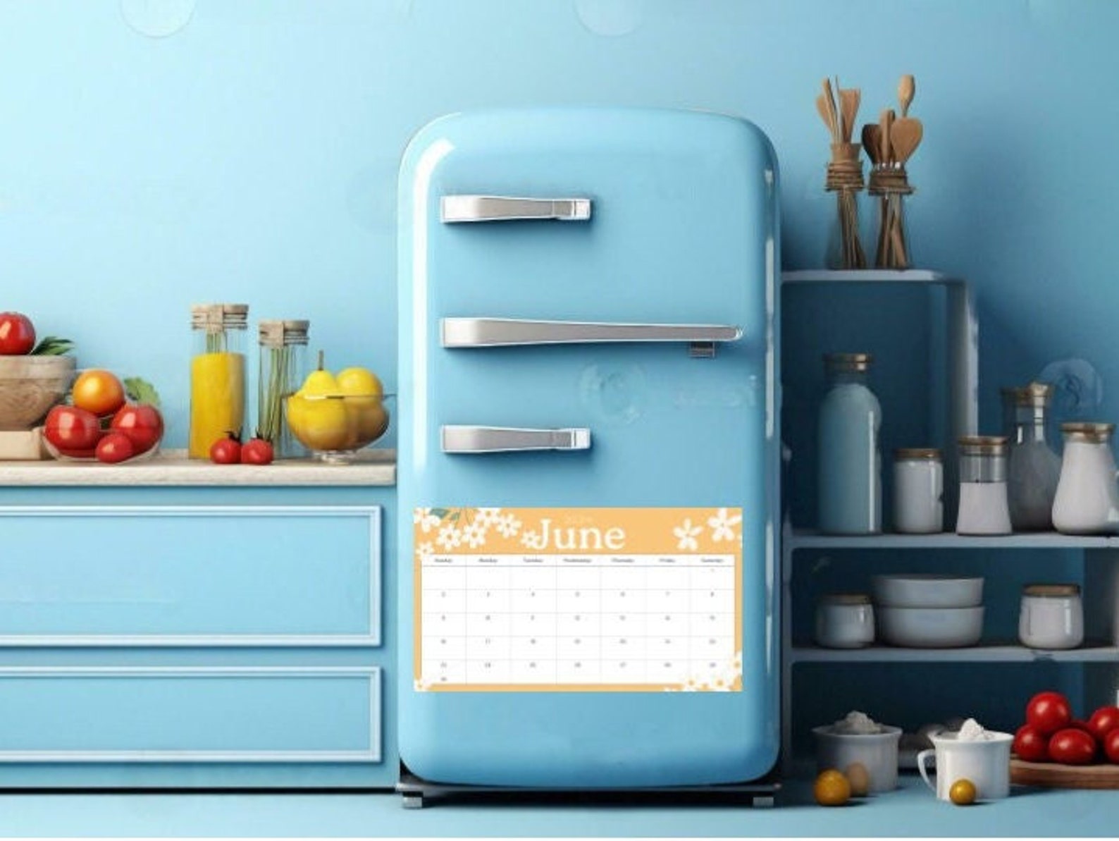 Printable June 2024 Monthly Calendar - Etsy Canada