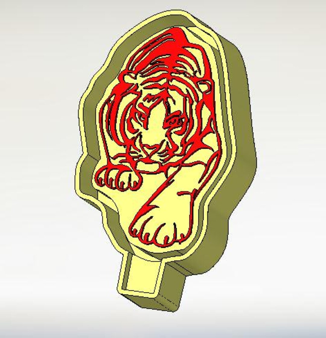 Tiger STL File Freshie Housing Mold File for 3d Printer Machine - Etsy