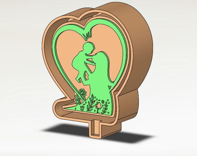 Mom and Baby STL File Design Freshie Mold STL File for 3d Printer - Etsy