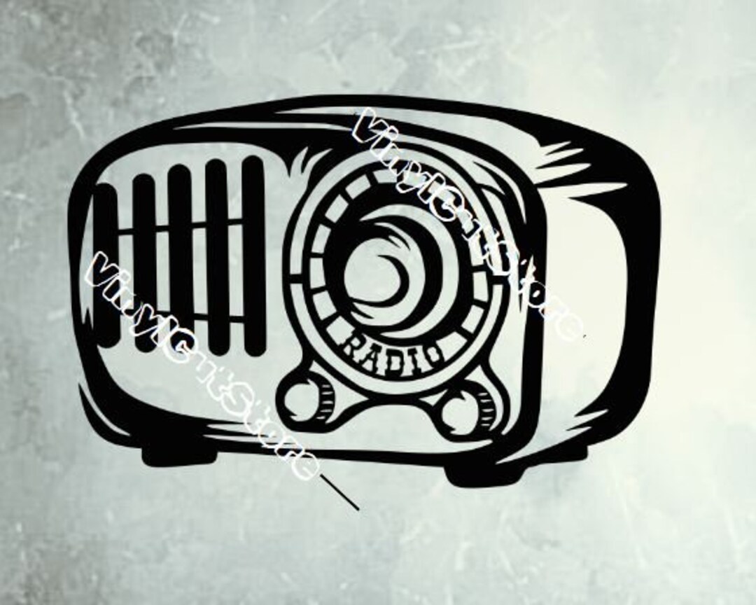 Radio Svg Png Files Cricut Cut File Tshirt Mug Vinyl Plywood Stencil ...