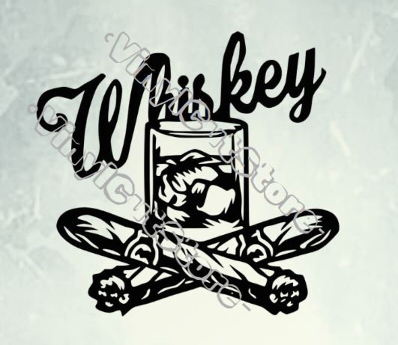 Whiskey Svg Png Files , Svg for Cricut , Alcohol , Cigar , Glass ...