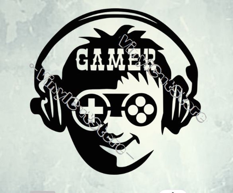 Gamer Svg Png Files Glowforge Cut File Stencil Cricut Files Game Gaming ...