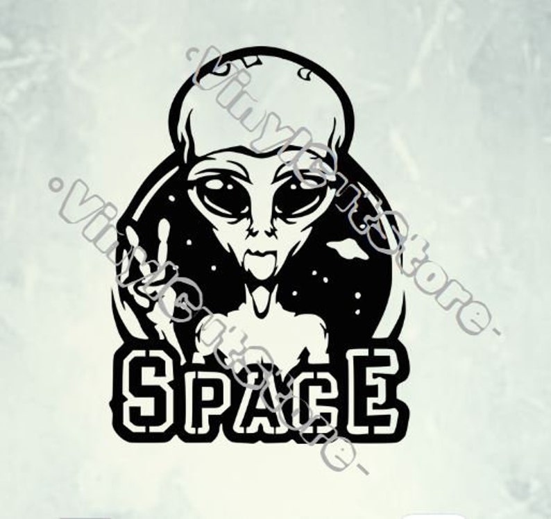 Alien Svg Png Files , Svg for Cricut , Space , Ufo , Aliens , Cut File ...