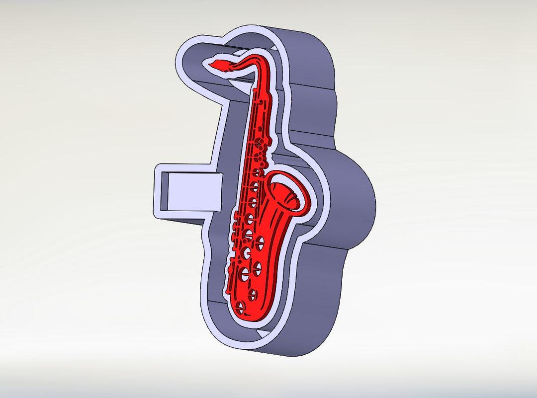 Saxophone STL File Design Freshie Mold STL File for 3d Printer - Etsy