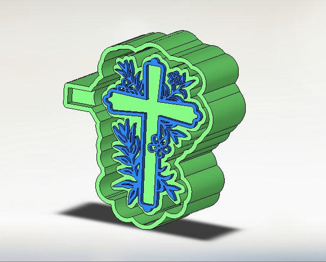 Cross STL File Design Freshie Mold STL File for 3d Printer - Etsy