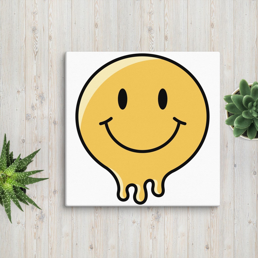 Canvas Smiley Face, Smiley Face Image, Smiley Face on Canvas, Canvas ...