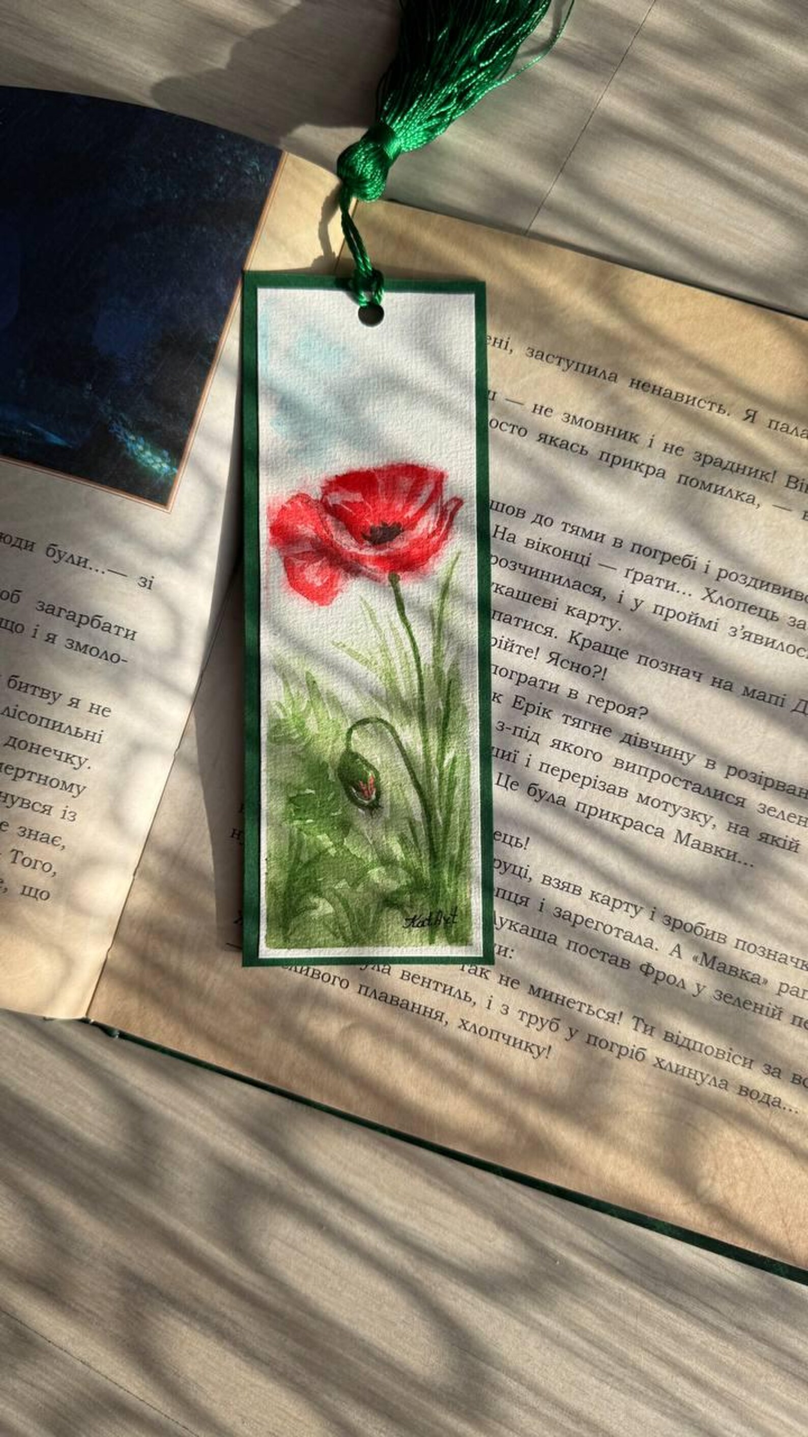 Watercolor Poppy Bookmark Set – Handmade Floral Bookmarks for Her ...
