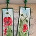 Watercolor Poppy Bookmark Set – Handmade Floral Bookmarks for Her ...