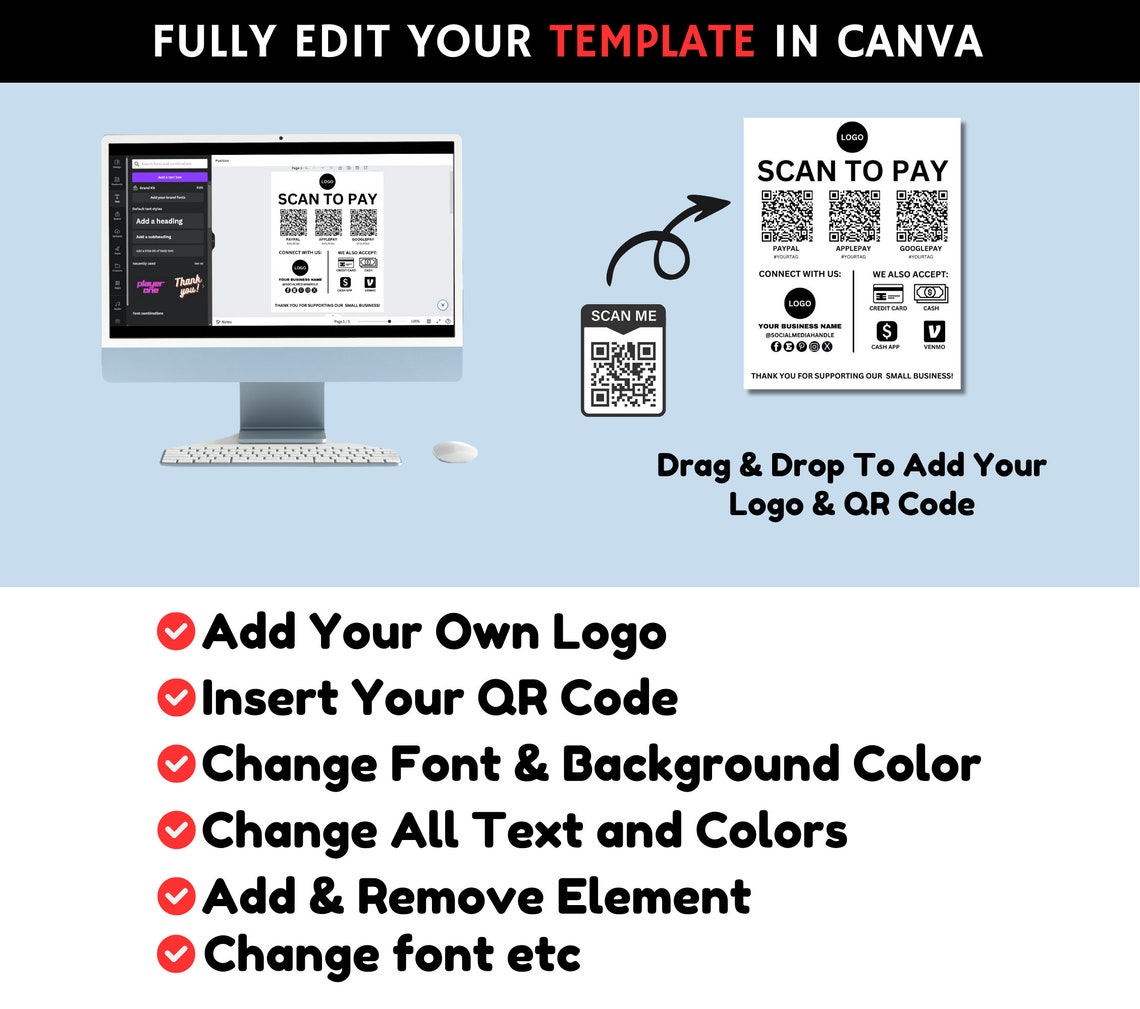 Invoice Editable Template| Printable Order Form Invoice| 5 Premade ...