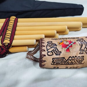 Pan Flute Pipes Native American Indigenous Style FREE Coin Bag Included ...