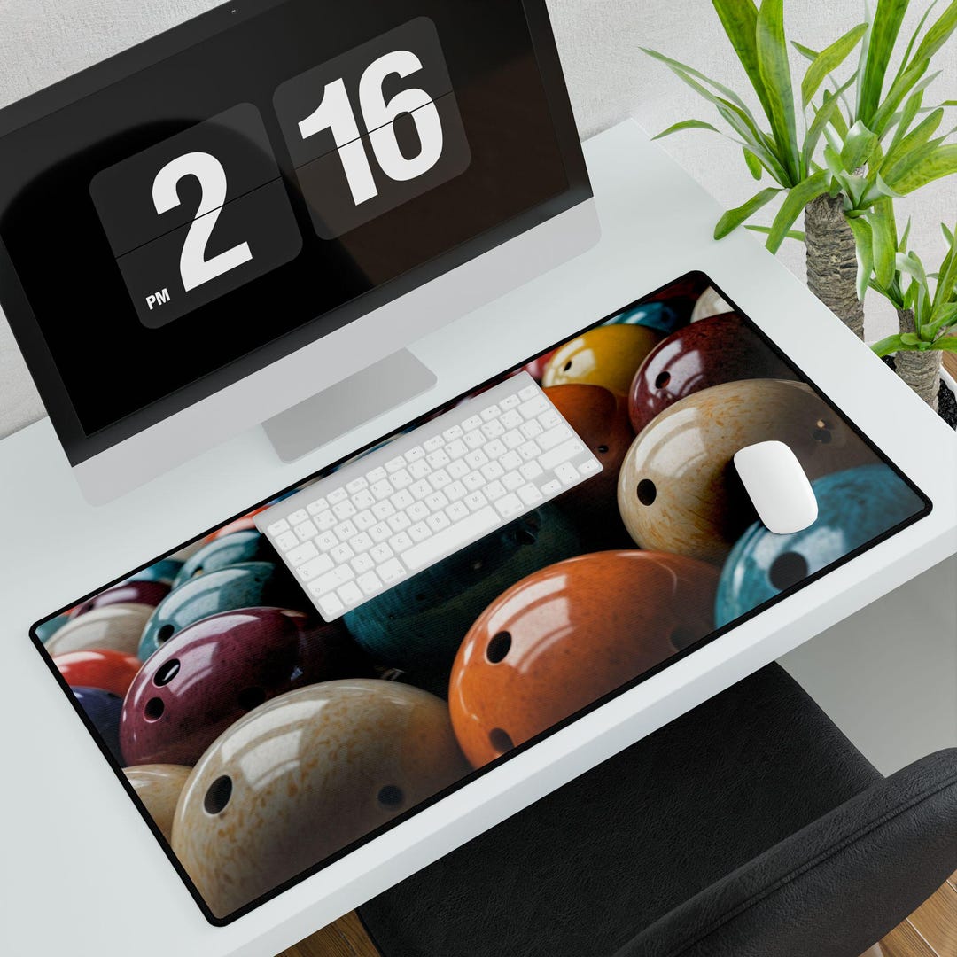 Bowling Ball Desk Mats Mouse Pad - Etsy