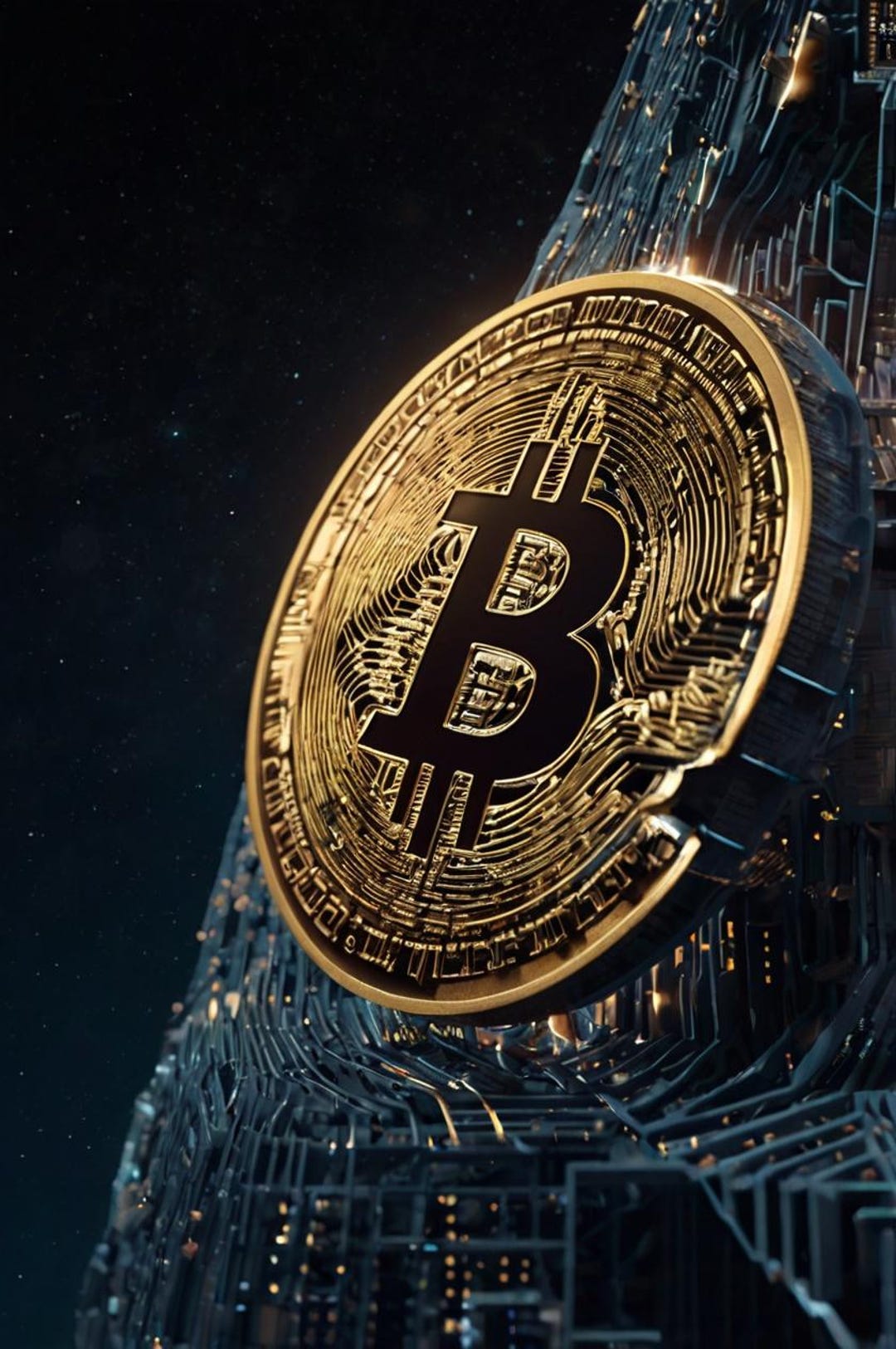 Bitcoin Abstract Digital Print POSTER 5, Bitcoin Art, Crypto Art ...