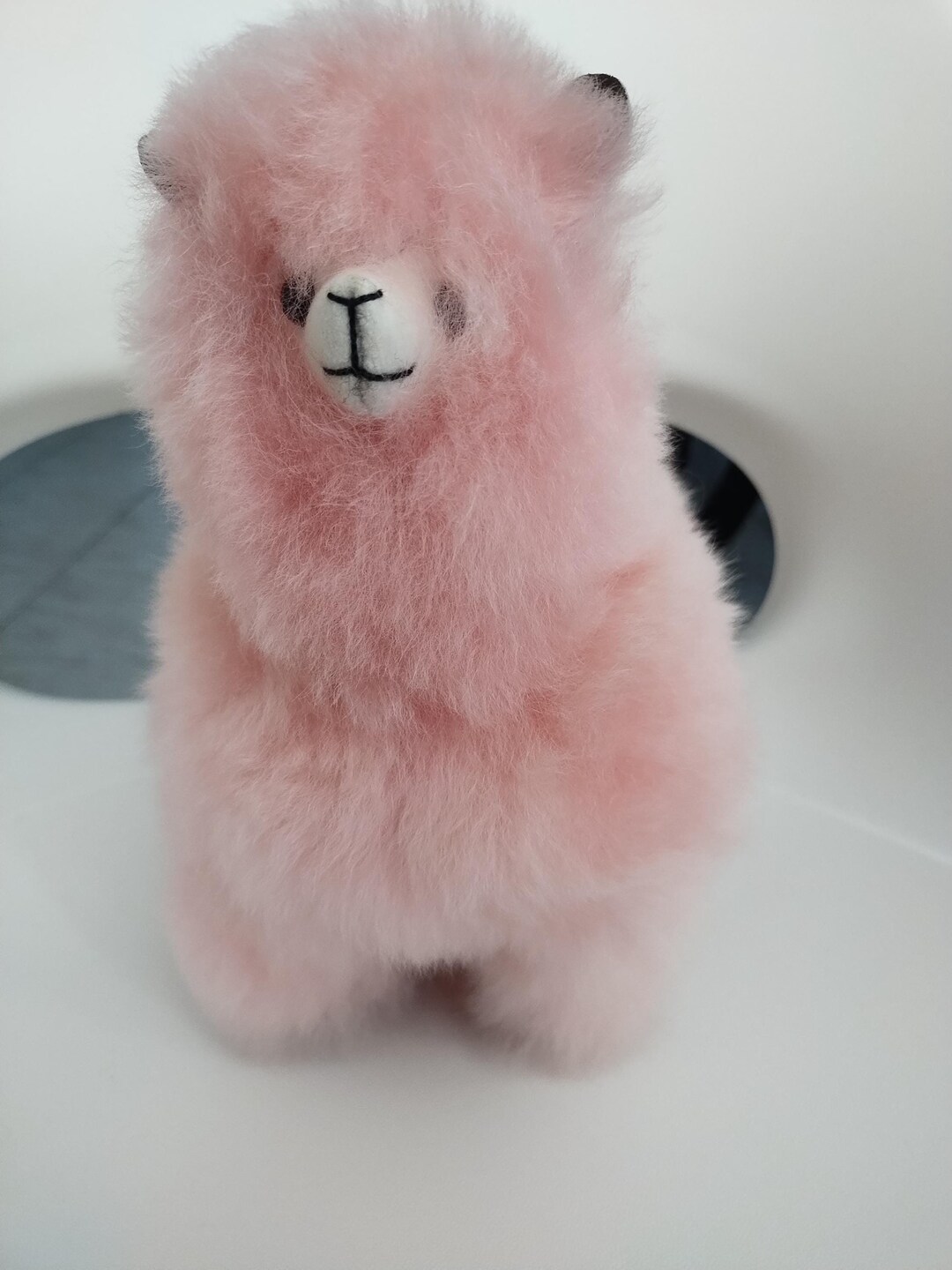 BABY Alpaca Wool Plushie Llama Pink Fluffy Furry Llamas Decorative ...