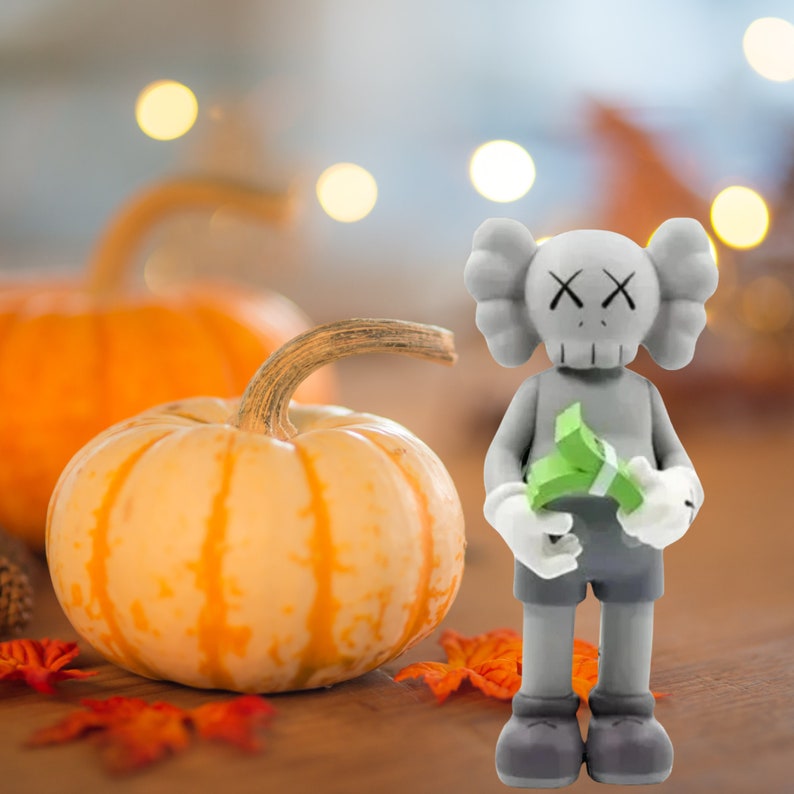 KAWS Inspired Money Counting Statue Modern Art Decor Hypebeast Figure ...