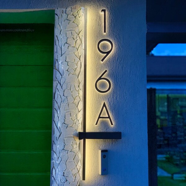 Lighted House Numbers - Etsy