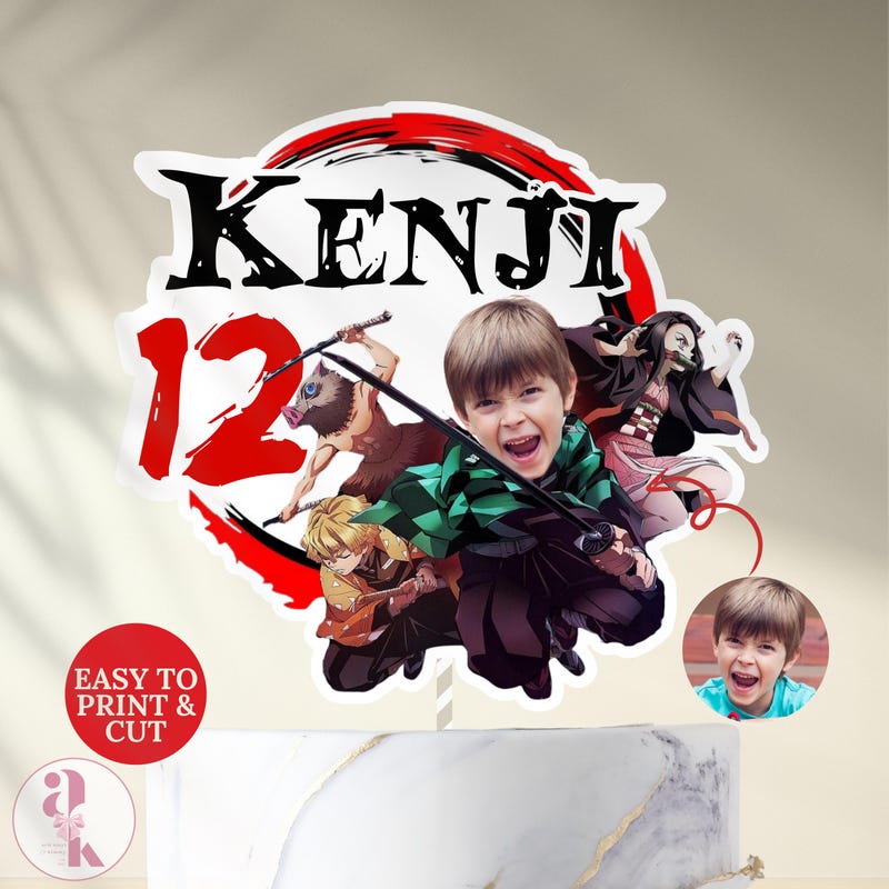 Demon Slayer Paper Craft Template - Etsy