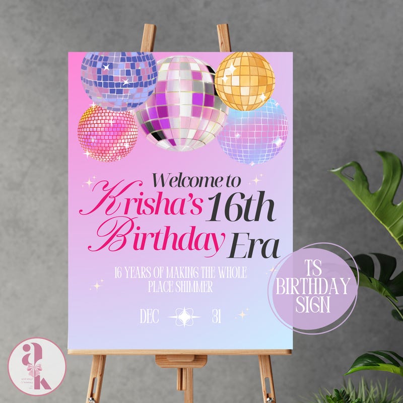 Disco Poster Birthday - Etsy